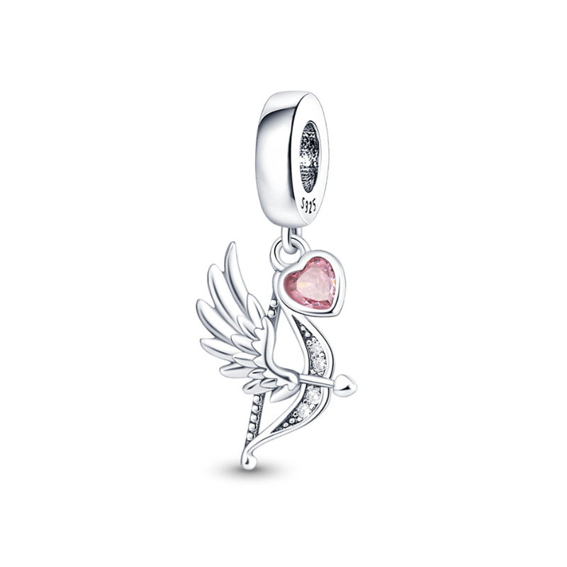 Angel Wing Bow and Arrow Charm - Charmful