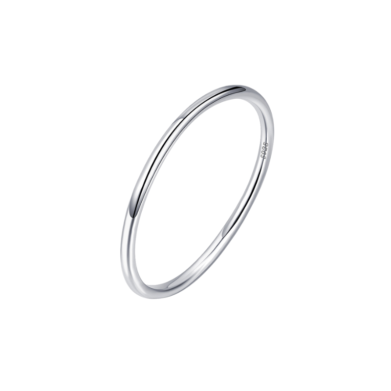 Simple Dainty Thin Band Ring - Charmful